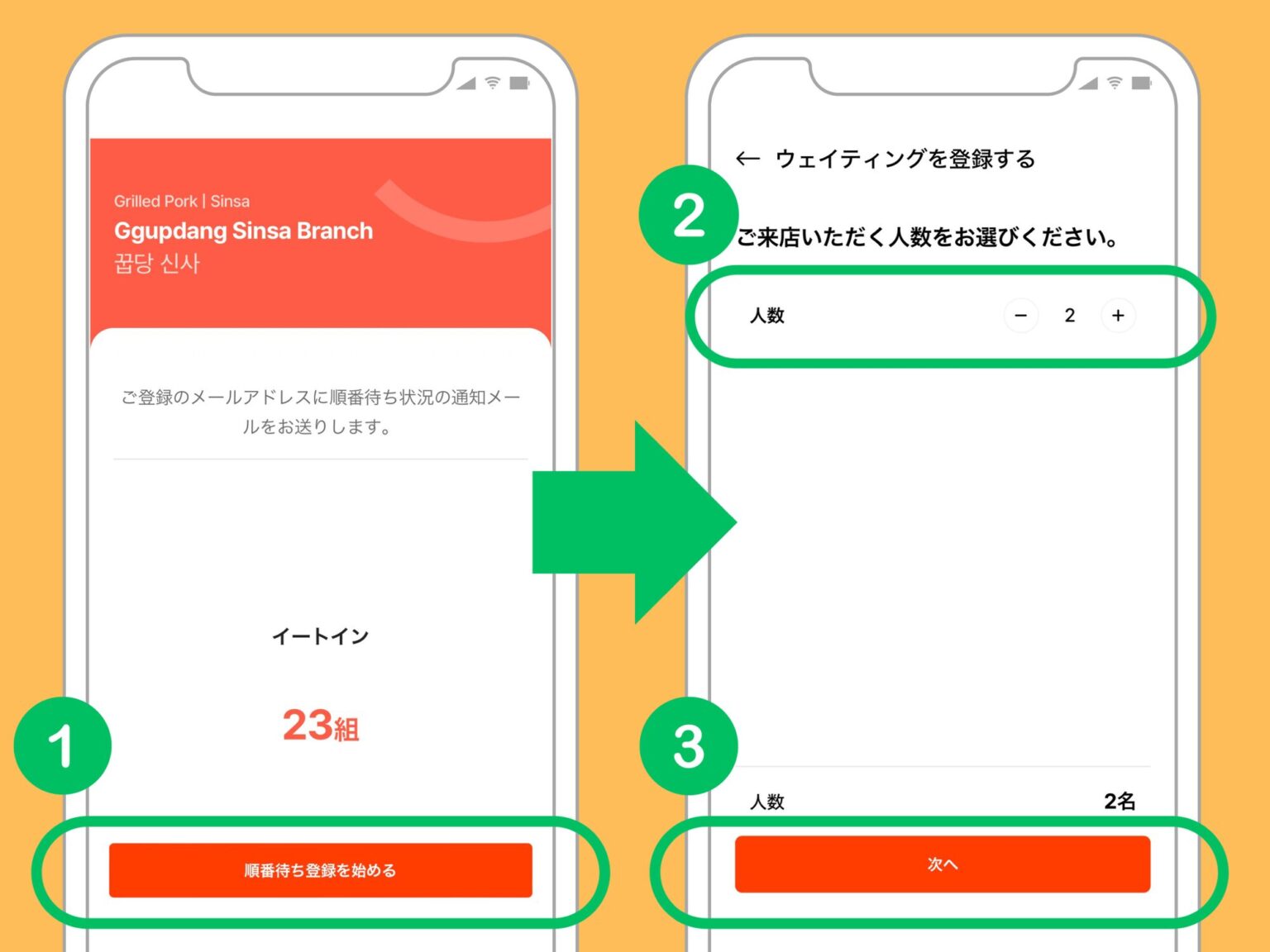 【韓国】予約受付 ｜ CATCH TABLE 登録・使い方ガイド - 韓国oishii!
